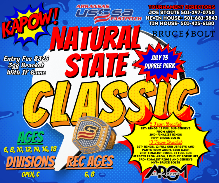 Natural State Classic (2024) - Jacksonville, AR - USSSA Arkansas Fast Pitch