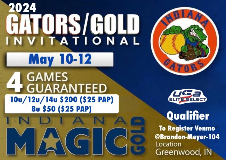 IMG/Gators 3rd Annual Invite (2024) - Greenwood, IN - USSSA Indiana ...