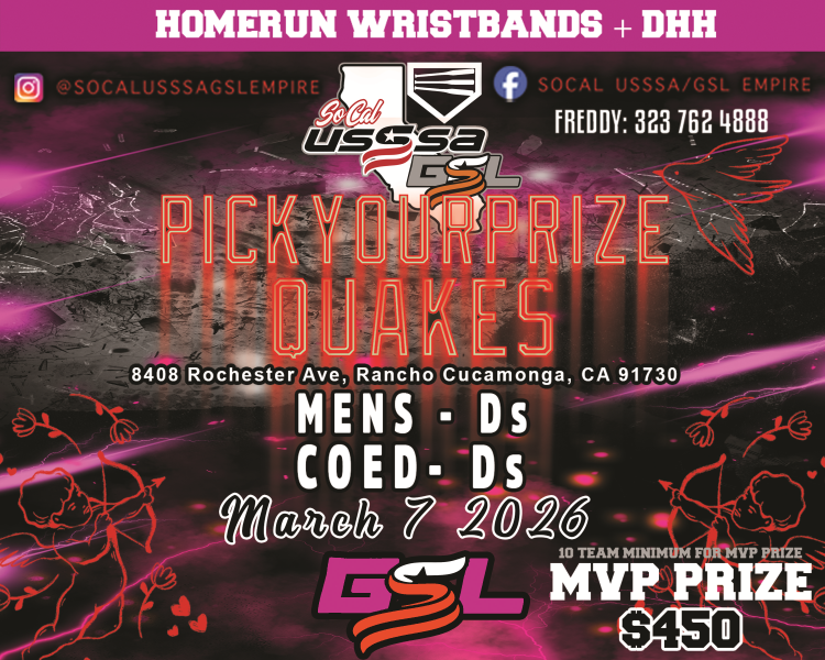 GSL: PICK YOUR PRIZE (2026) - Rancho Cucamonga, CA - USSSA California ...