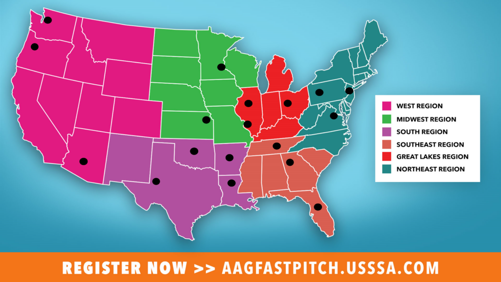 Regional Map – All American Fastpitch – USSSA