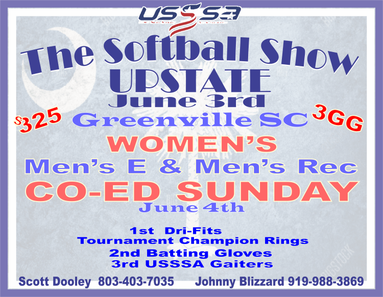 USSSA UpState Softball Show (2023) - Greenwood, SC - USSSA South ...