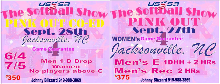 PINK OUT with CO-ED on SUNDAY (2025) - Jacksonville, NC - USSSA North ...