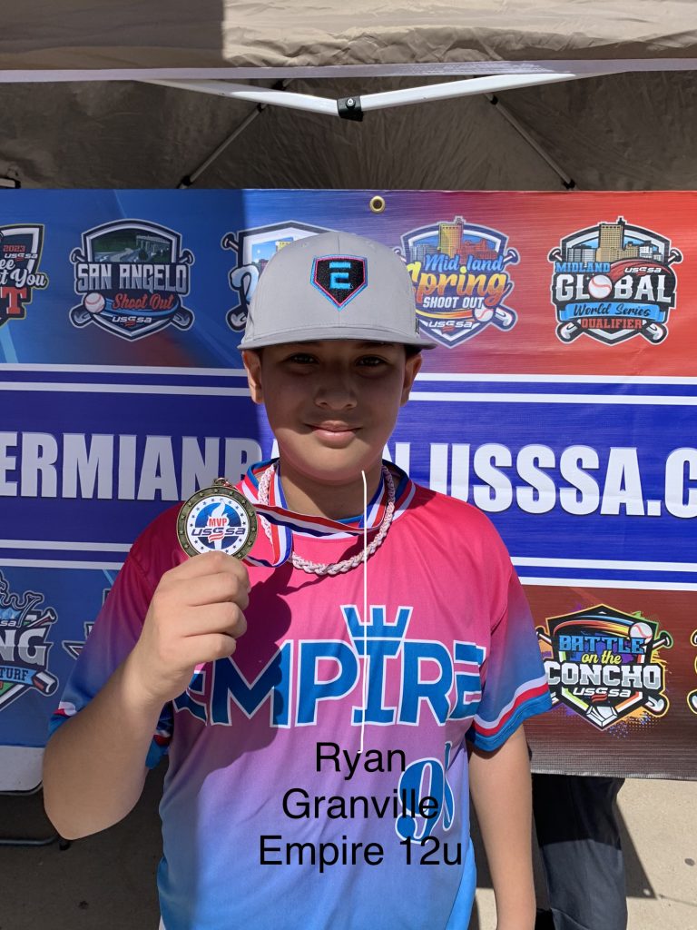 King of the Turf - MVPs - Permian Basin USSSA Baseball