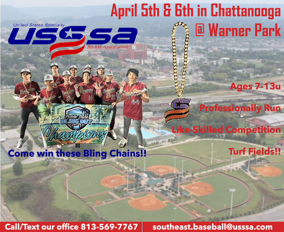 Chattanooga Elite NIT (Bling Chains) (2025) - Chattanooga, TN - USSSA Tennessee Baseball