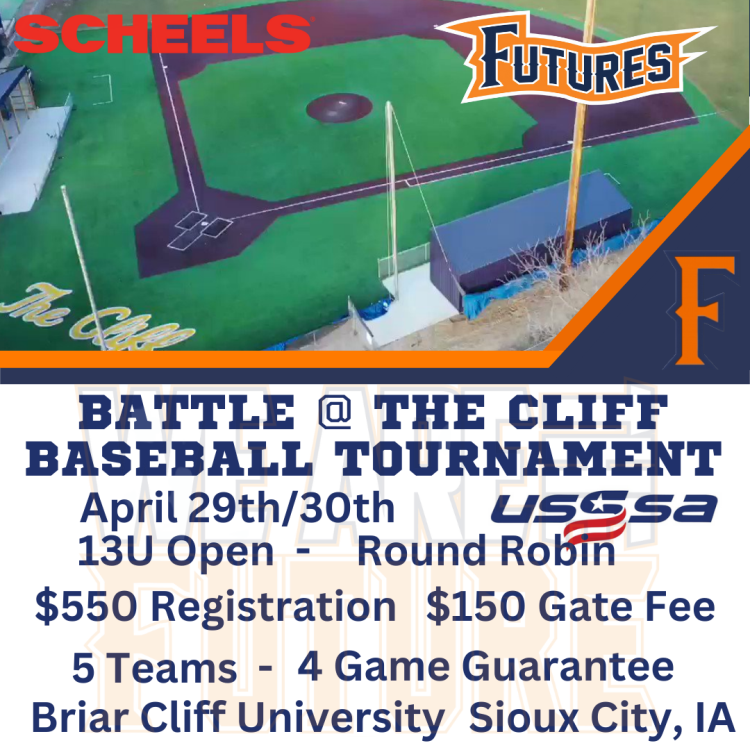 Scheels Battle @ The Cliff 13U – 4 Game Guarantee (2023) - Sioux City ...