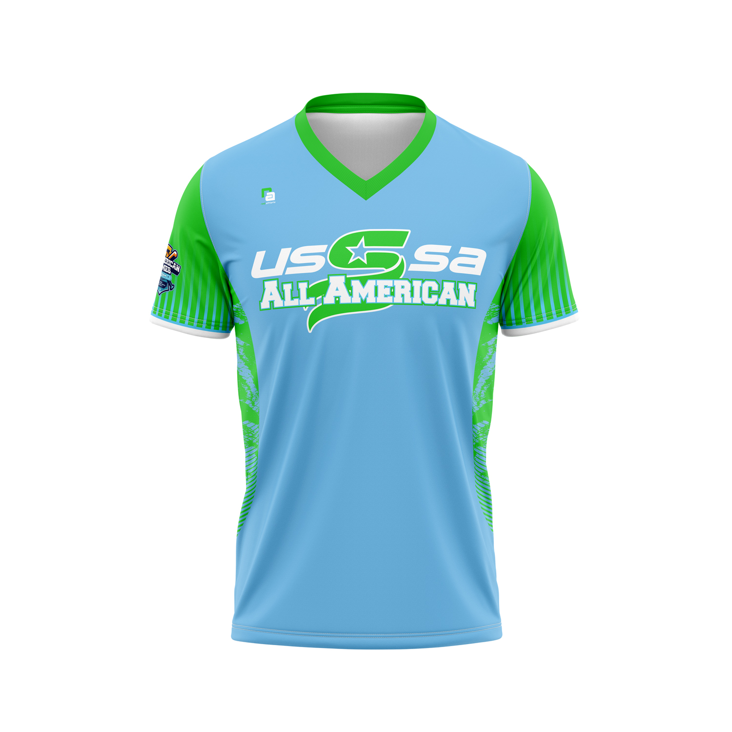 3D_USSSA_AAG_Fastpitch_2025_GameJerseysCrewSS_Home_LimeGreen_Midwest_vNeck_Front_1 – Florida ...