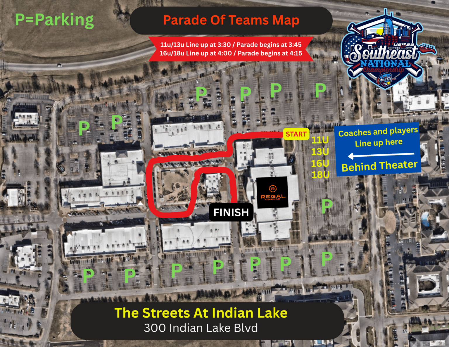 2025 Parade Of Teams Map – Tennessee Fastpitch – USSSA