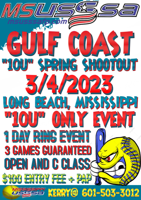 USSSA GULF COAST SPRING SHOOTOUT (2023) - LONG BEACH, MS - USSSA ...
